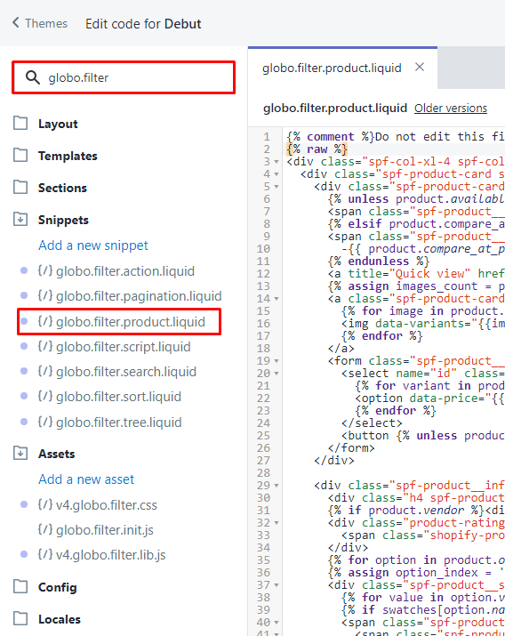 Customize product list template