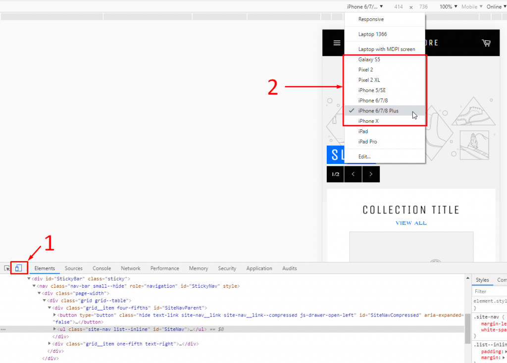 Why the menu does not show or shows incorrectly on our website?