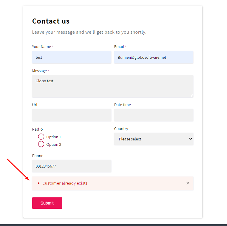 Why do I encounter the error of " Customer already exists" on the ...