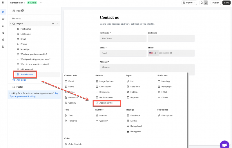 Create 'I agree Term & Conditions' checkbox