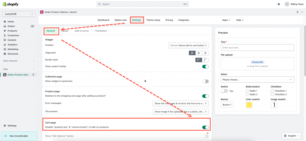 Block customer from removing "Add-on" product in the cart page