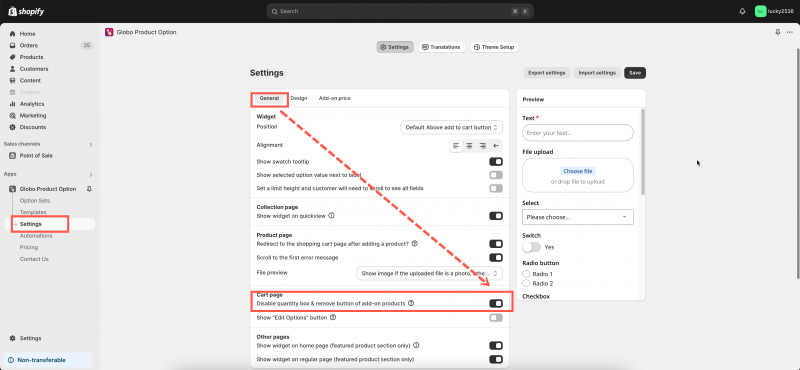 Block customer from removing "Add-on" product in the cart page