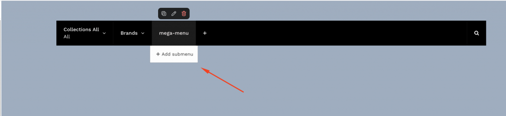 Design a mega-menu submenu template